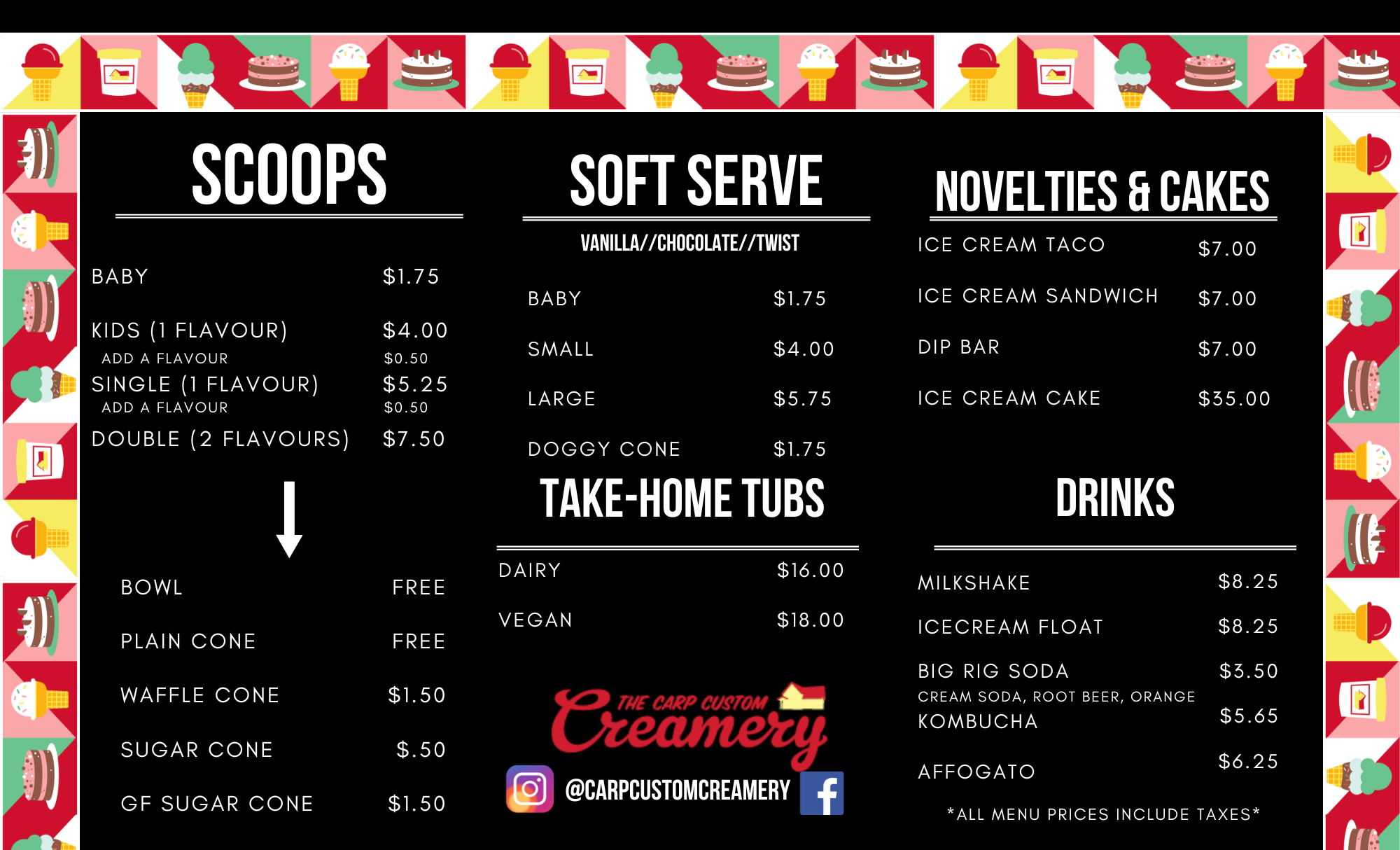 Flavours | Carp Custom Creamery